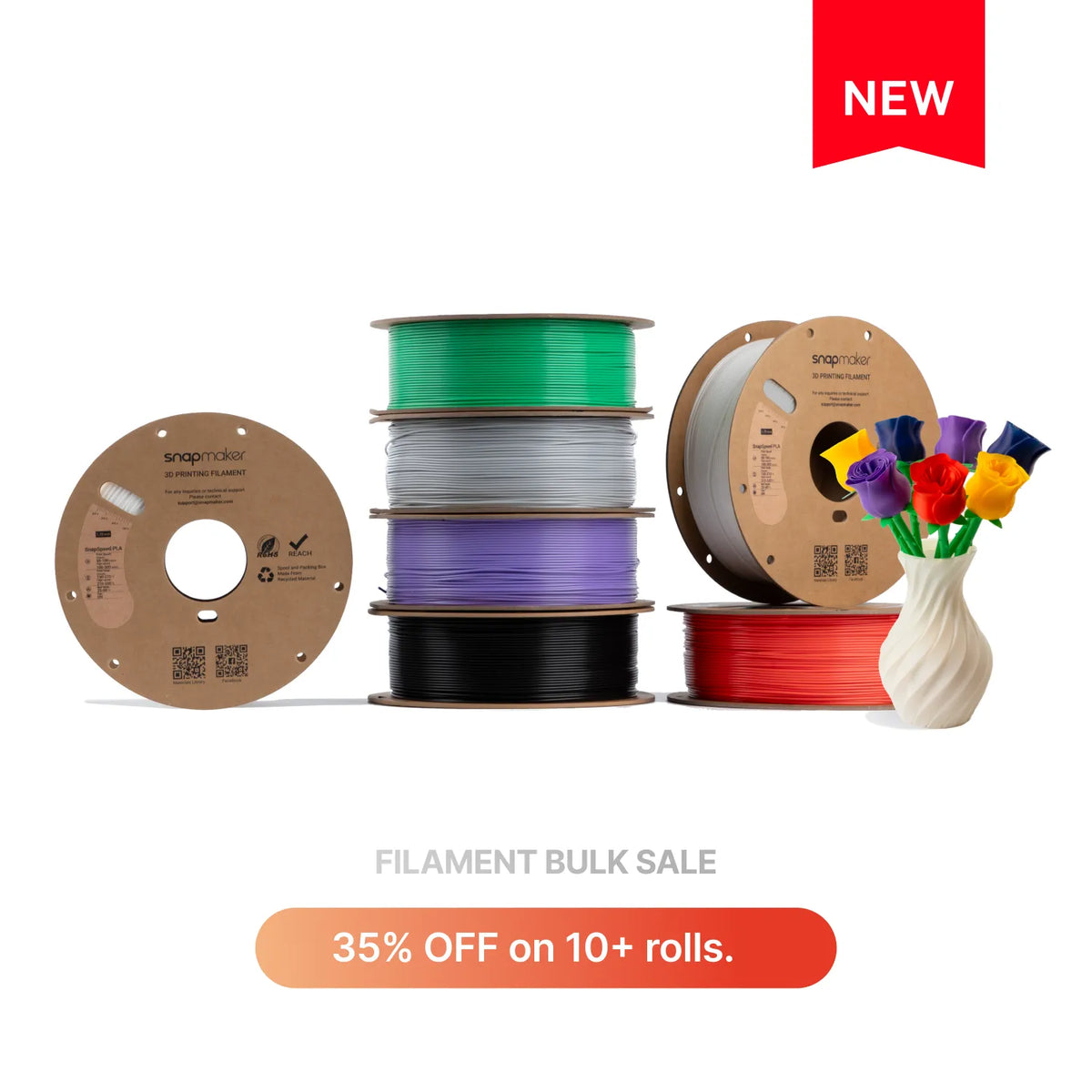 SnapSpeed PLA Filament (RFID) 1kg - Snapmaker Global